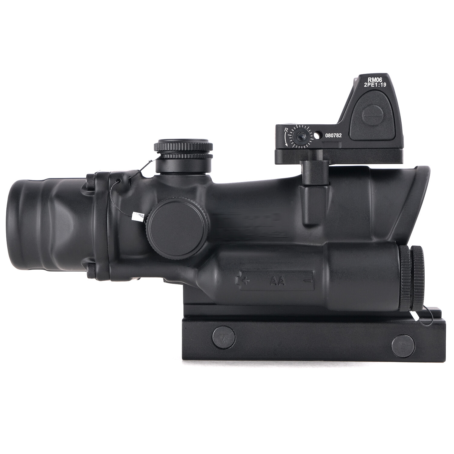 Tactical ACOG RMR TA02 4x32mm Red Illuminated Rifle Scope with Mini ...