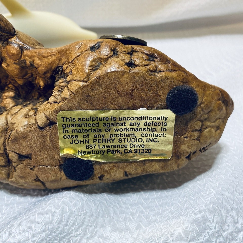 John Perry Sculpture Dolphin Burlwood Base Ocean Collectible Marine | eBay