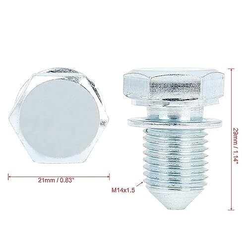 5pcs Silver Car Engine Drain Oil Plug Replacement N90813202 for Car | eBay