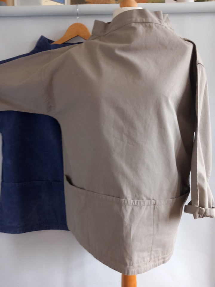 Fishermans Breton Smock Artists smock Canvas Putty-, DIY,Gardening ...