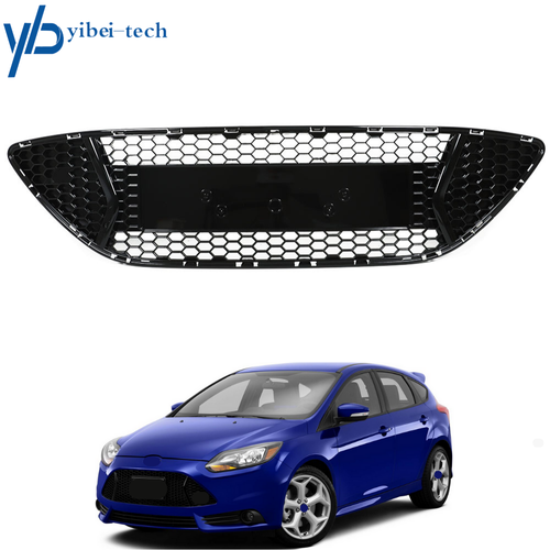 For 2013-2014 Ford Focus Front Radiator Center Grille Glossy Black ...