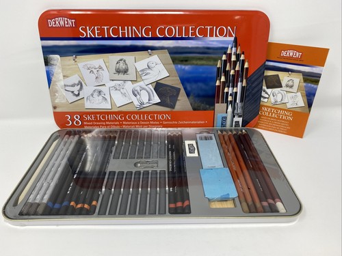 Derwent Sketching Collection - 38 Mixed Drawing Materials - Sealed | eBay