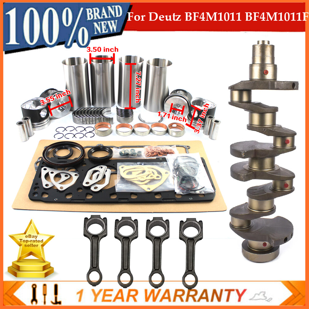 BF4M1011 Engine Rebuild Kit Crankshaft Rods for Deutz Bobcat 863 864 ...