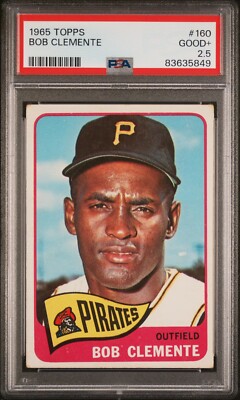 1965 Topps Roberto Clemente PSA 2.5 GOOD+ #160 Pirates HOF | eBay