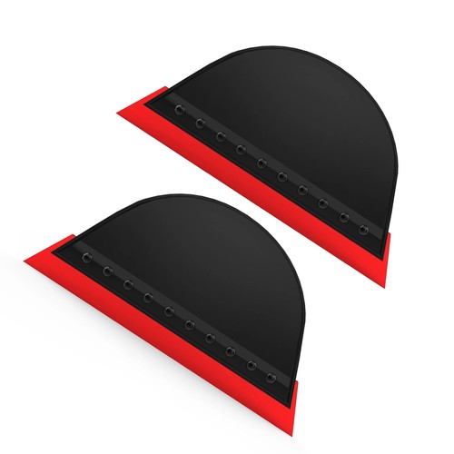 2 Slim Foot Scraper Rubber Vinyl Wrap Window Tint Film PPF Squeegee ...