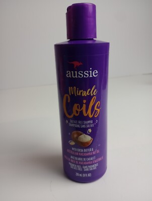 Aussie Miracle Coils Shampoo Hair Care Sulfate & Paraben Free 8oz | eBay