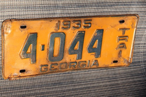 1935 GEORGIA License Plate *** TRAILER *** '35 GA TRAI *** | eBay
