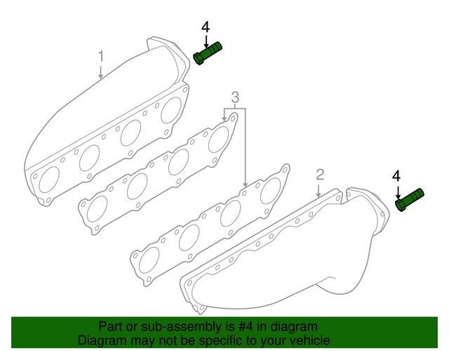 Audi OEM 07-15 Q7-turbo Turbocharger Mounting Stud N0445093 for sale ...