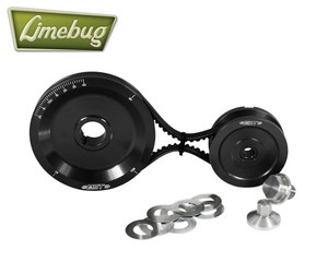 MST Black Solid FAT V Power Belt Pulley Kit System VW Engine Beetle T1 ...