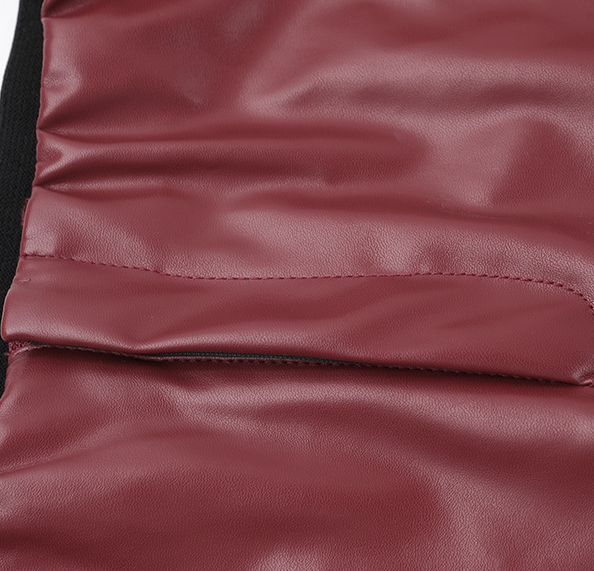 Womens Faux PU Leather Pants High Waist Long Straight Flare Legs ...