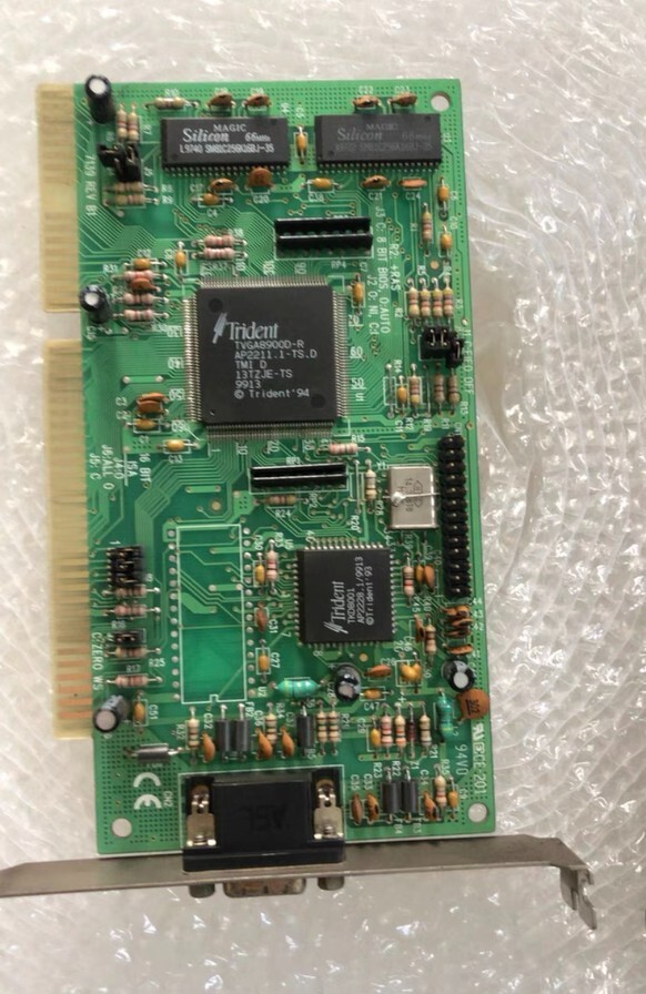 ISA graphics card ISA slot graphics card chip model TVGA 8900D-R | eBay