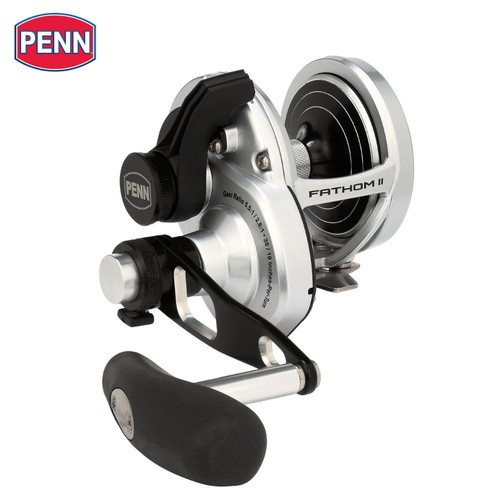 PENN Conventional 2-Speed Right-Handed Reel FATHOM II LEVER DRAG 15XN ...