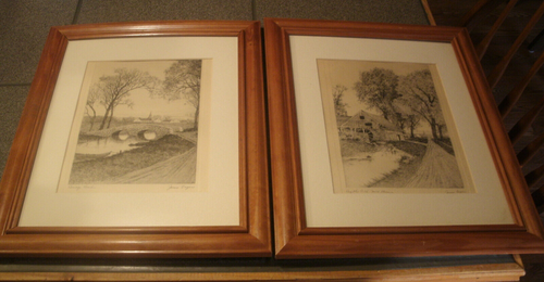 James Fagan "Bridge Road" & "Old Mill Stream" 1884/1910 | eBay