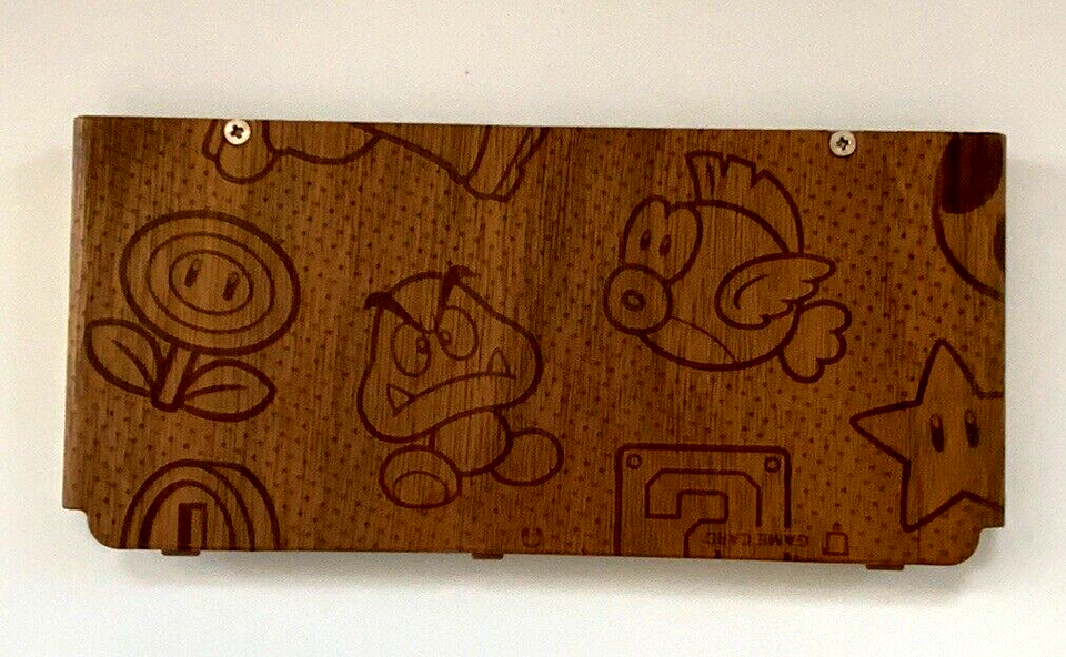 New Nintendo 3DS Kisekae Face Cover Plates Mario 039 Wood Grain Mario ...