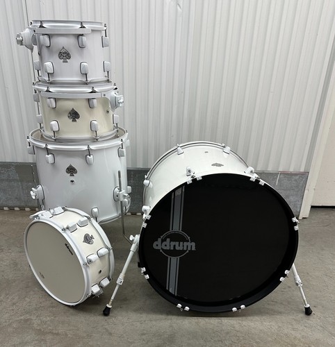 ddrum 5Pc Drum Set Shell Pack Kit Diablo White / White | eBay