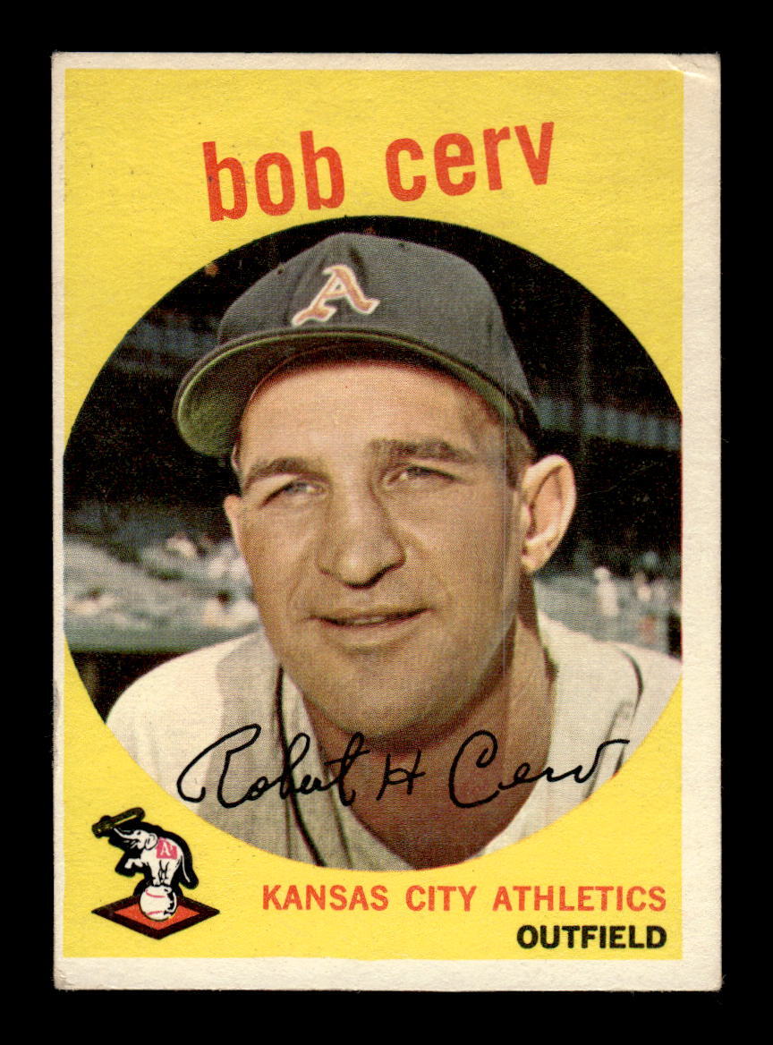 1959 Topps Baseball #100 Bob Cerv Very Good Kansas City Athletics | eBay