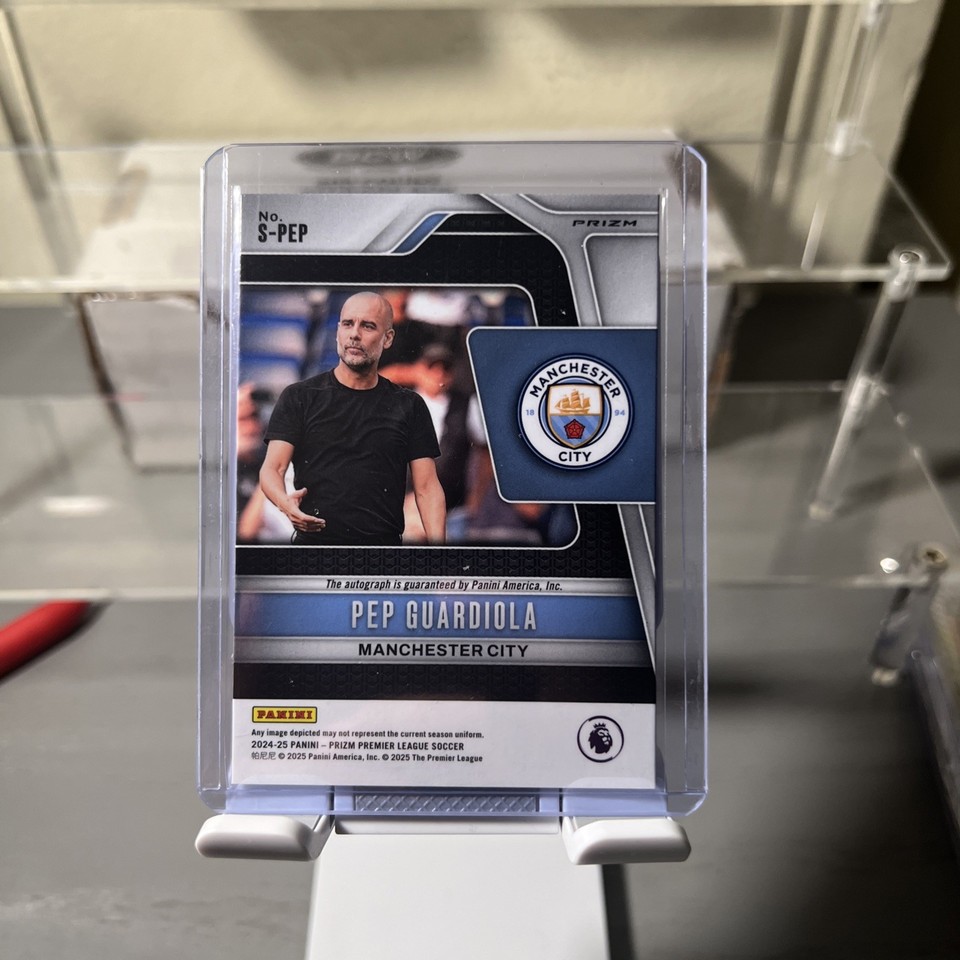 PEP GUARDIOLA 2024-25 PANINI PRIZM EPL SOCCER AUTO | eBay