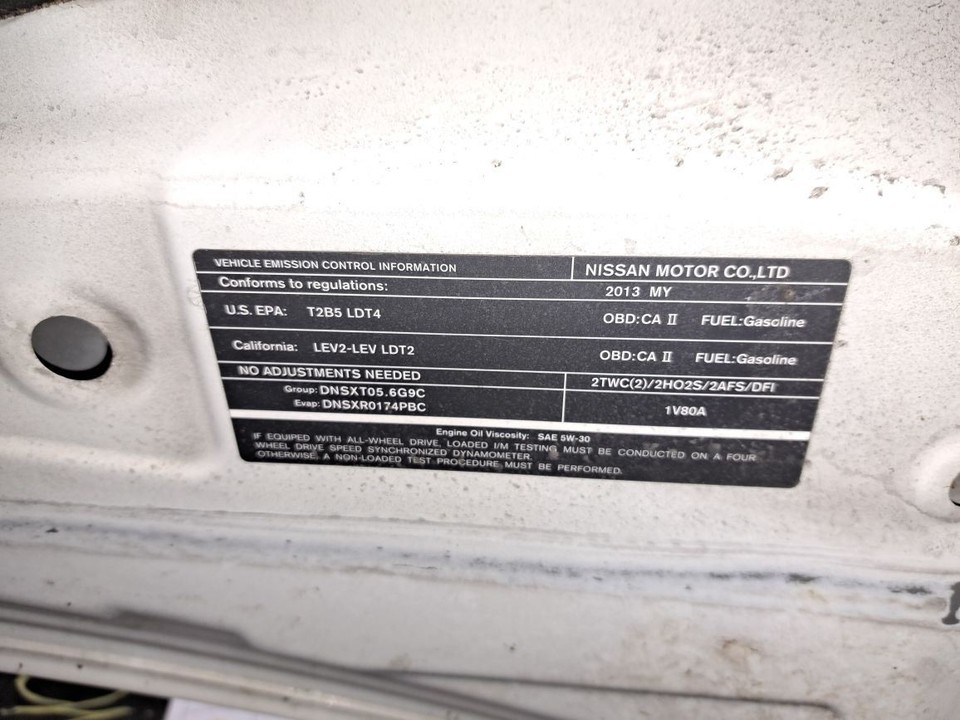 Rh Passenger Side Rear 2013 Qx56 Door Handle Outside Exterior Sku ...