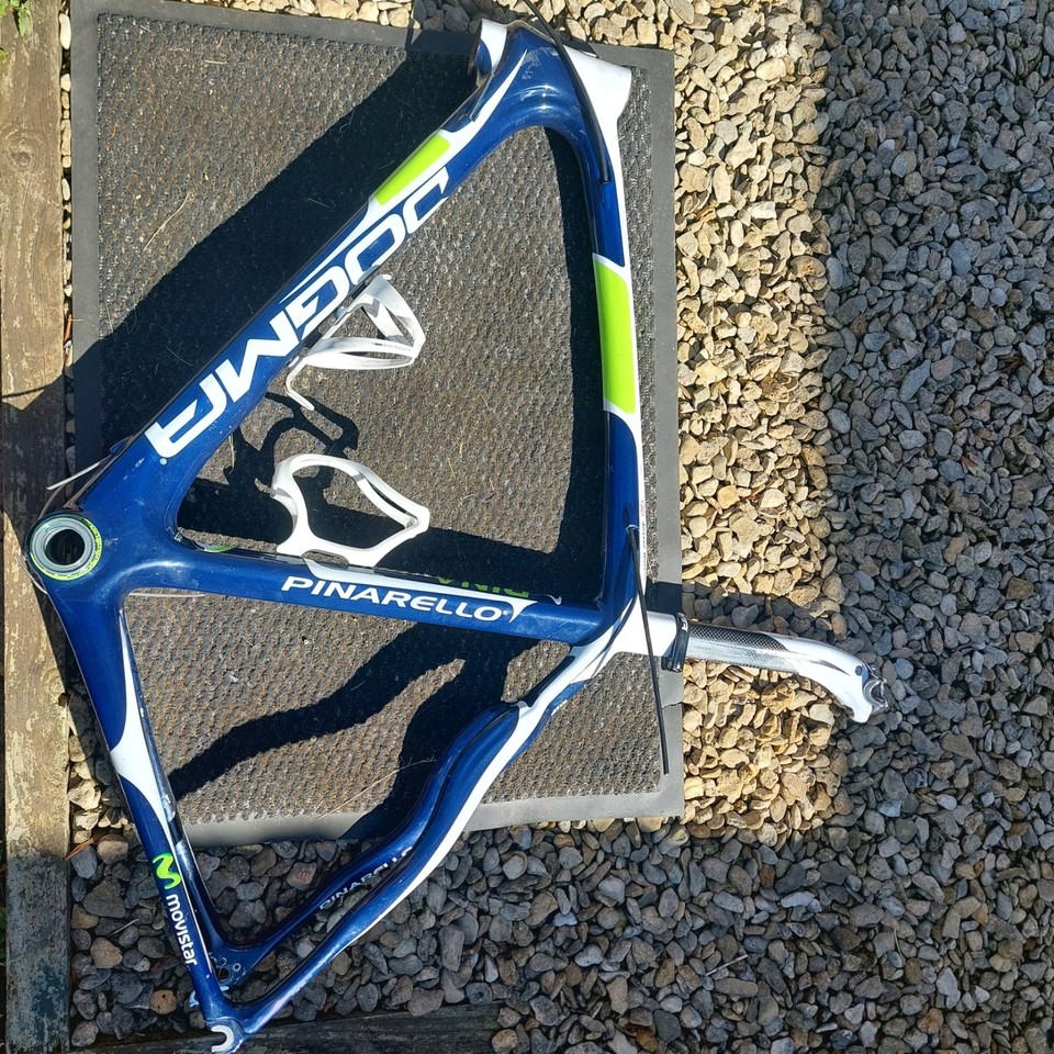 Pinarello Dogma 60.1 Carbon Road Bike Frameset Team Movistar, Size 57cm ...