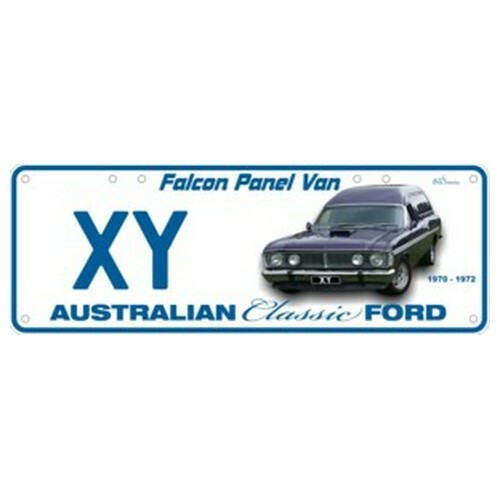 Novelty Number Plate - Ford XY Falcon Panel Van Sm AUS Licence Plate ...