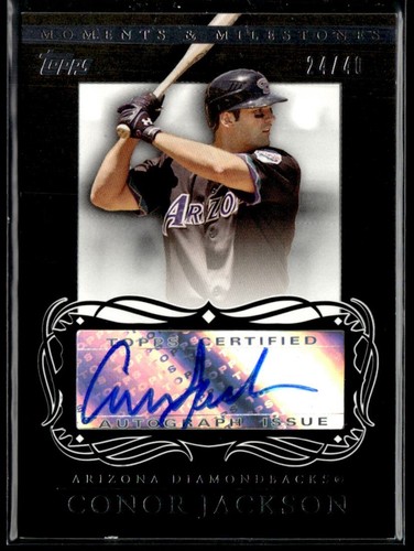 2007 Topps Moments & Milestones - Autographs Black #MA-CJ Conor Jackson ...