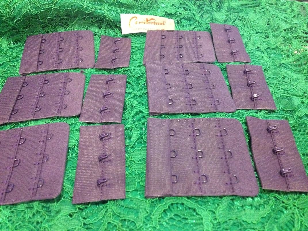 Replacement Garter Straps Set Heavy Duty Metal Hardware Corset Belt Bra ...