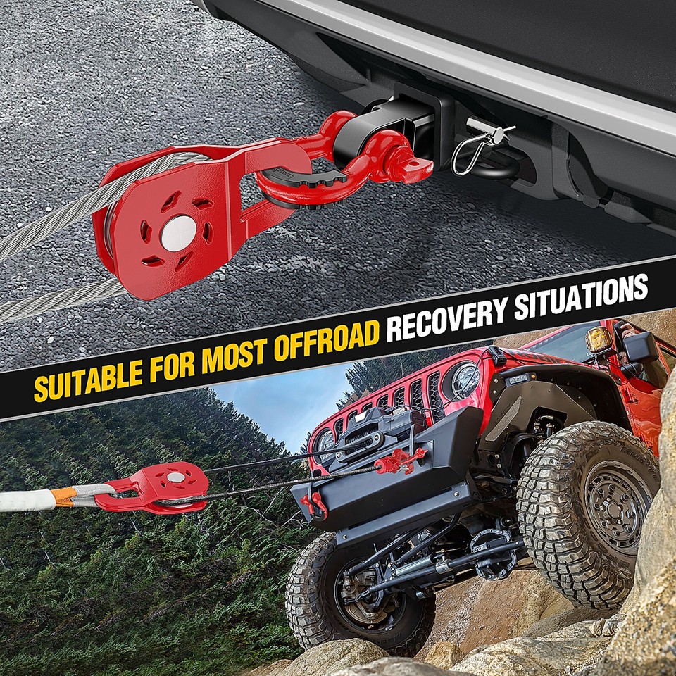 Nilight 10 Ton Winch Snatch Block Towing Pulley Blocks 22,000 LBS ...