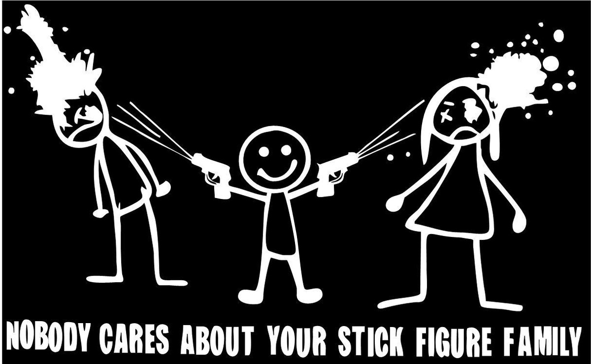 Nobody Cares Stick Family Decals M1 Abrams Tank Nobody Cares About