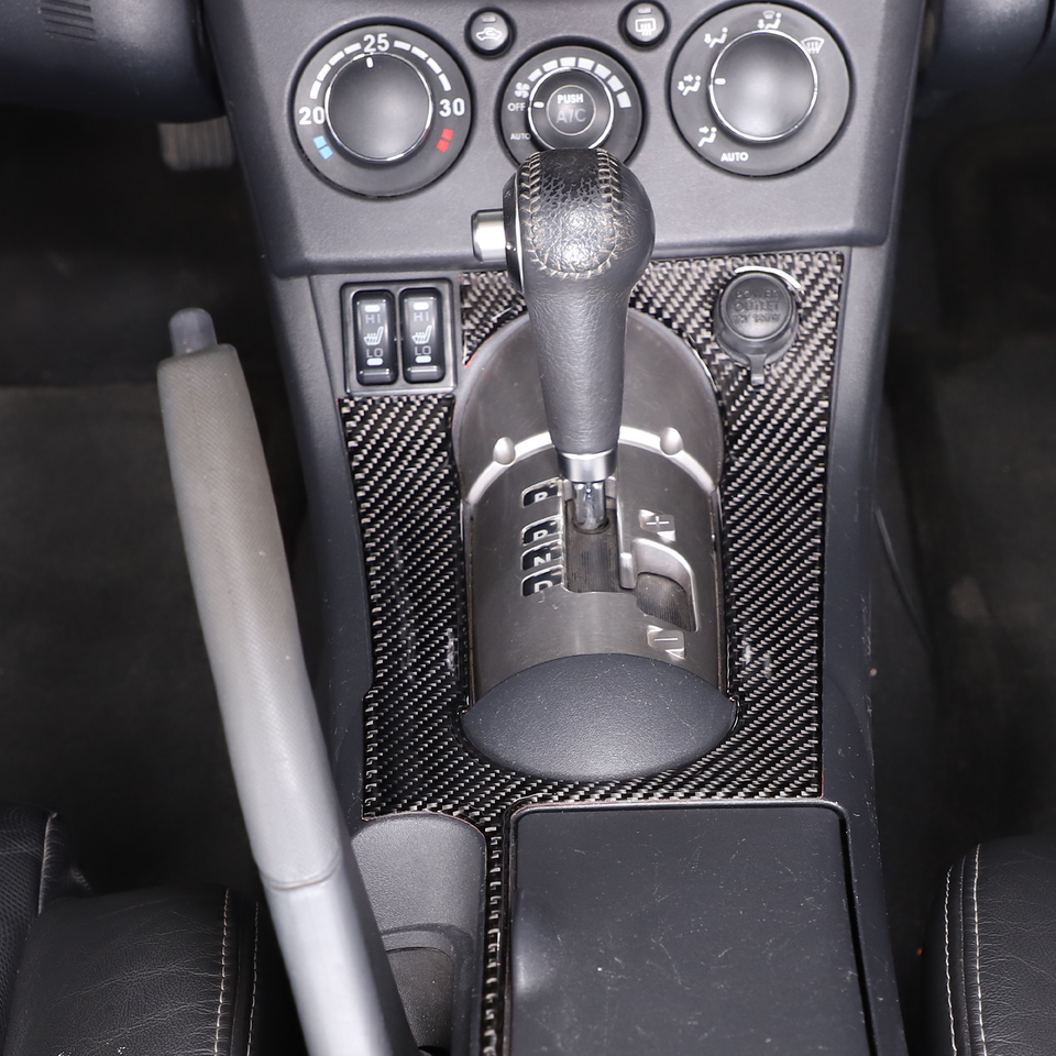 Carbon Fiber Center Console Gearbox Decorativ Panel For Mitsubishi ...