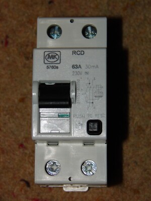 MK 5760s 63A 30mA DP (2 Pole) RCD to BS EN 61008 | eBay UK