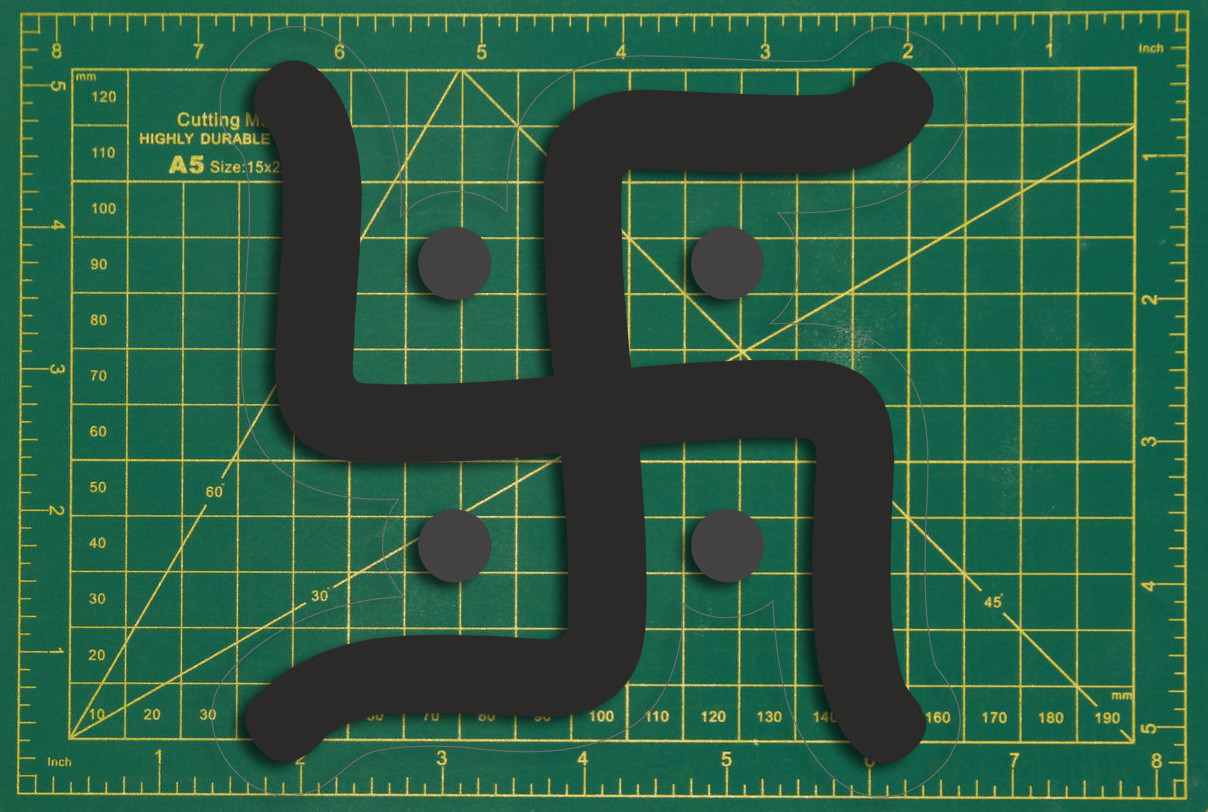 swastika svástika Hinduism Hindu symbol Krishna Brahma Pravritti ...