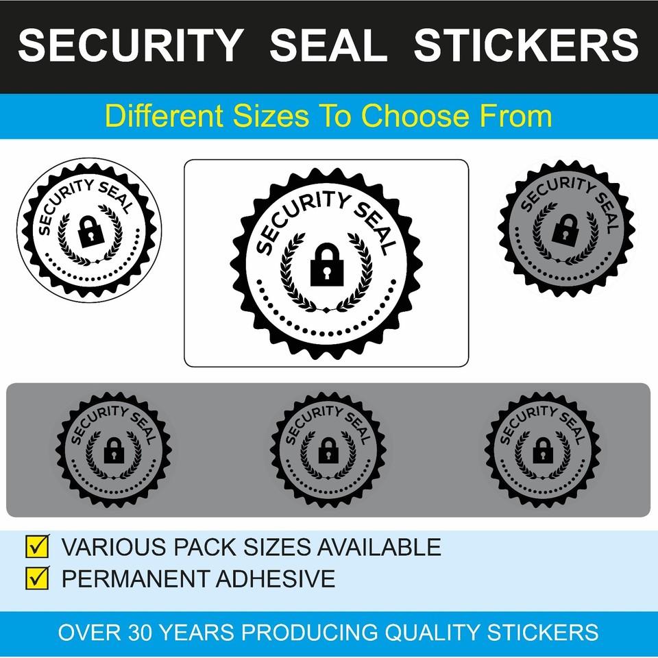 Jiffy Bag / Envelope / Letter Security Seals Choose Your Sticker Size ...