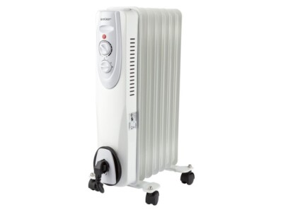 Silvercrest Oil Filled Radiator Electric 7 Fins 4 Wheels Potable Heater ...