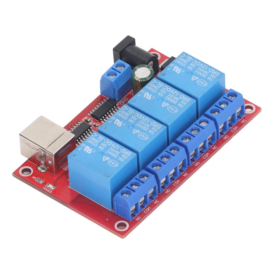 USB Relay Module 10A 4 Channel Relay Module Remote Function For ...