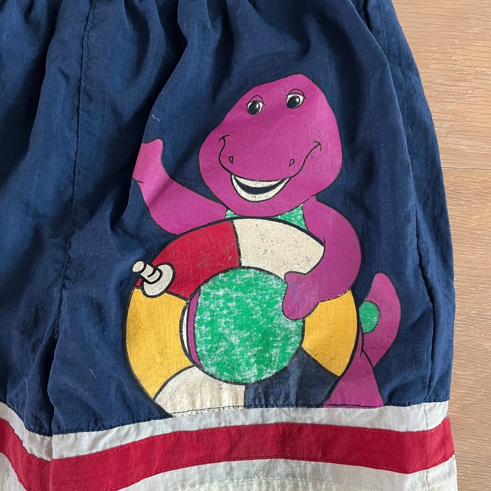 Vintage 90's Toddler Boys Barney & Friends Swim Trunks Shorts 4T | eBay