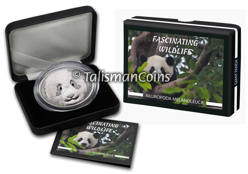 Fiji 2013 GIANT PANDA BEAR Onyx Eyes Fascinating Wildlife $10 1 Oz ...