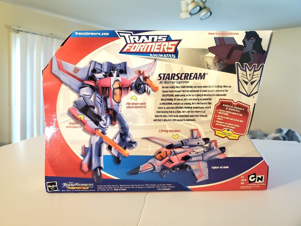 Transformers Animated Decepticon Starscream Factory Sealed New | eBay