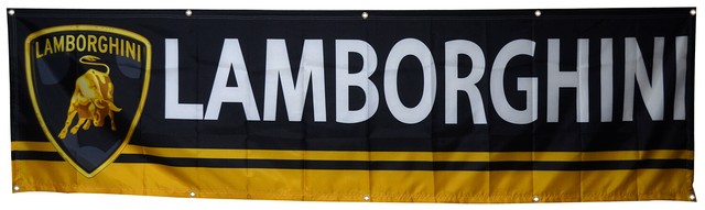 Lamborghini Flag Banner 2x8Ft Racing banner | eBay