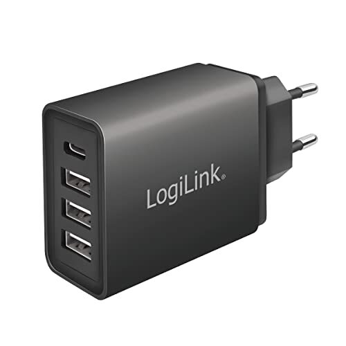Chargeur USB Logilink avec 3 ports USB A et un port USB-C 27 Watt ...