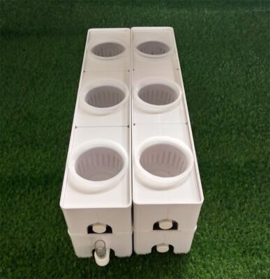 Square Hydroponic Site Grow Kit 6 Holes Plant System Grow Kit with Nest ...