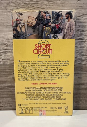 Short Circuit 2 (VHS, 1992, Closed Captioned) for sale online | eBay