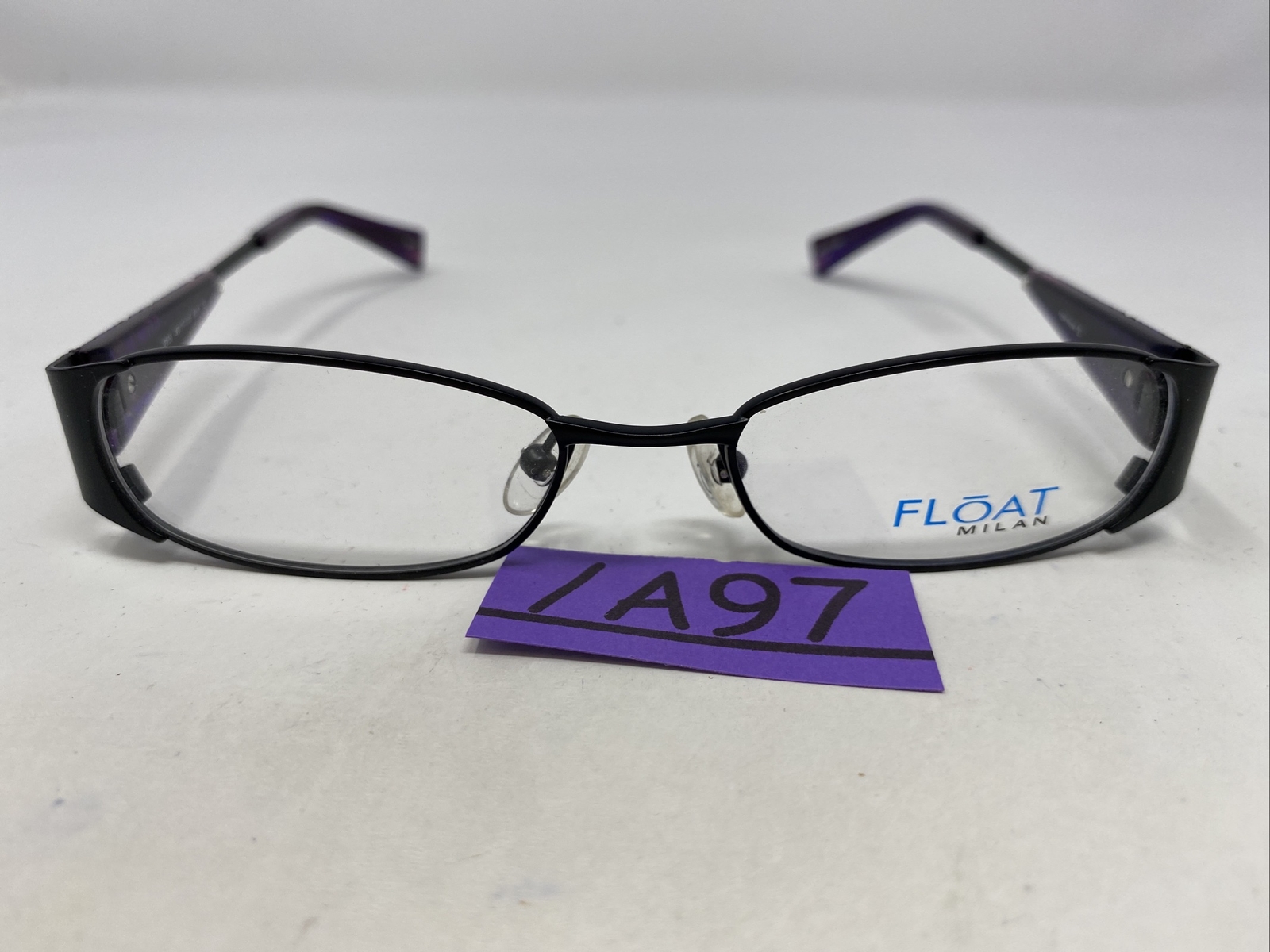 Float Milan 2955 BLK 49-17-135 Black/Purple Metal Full Rim Eyeglasses ...