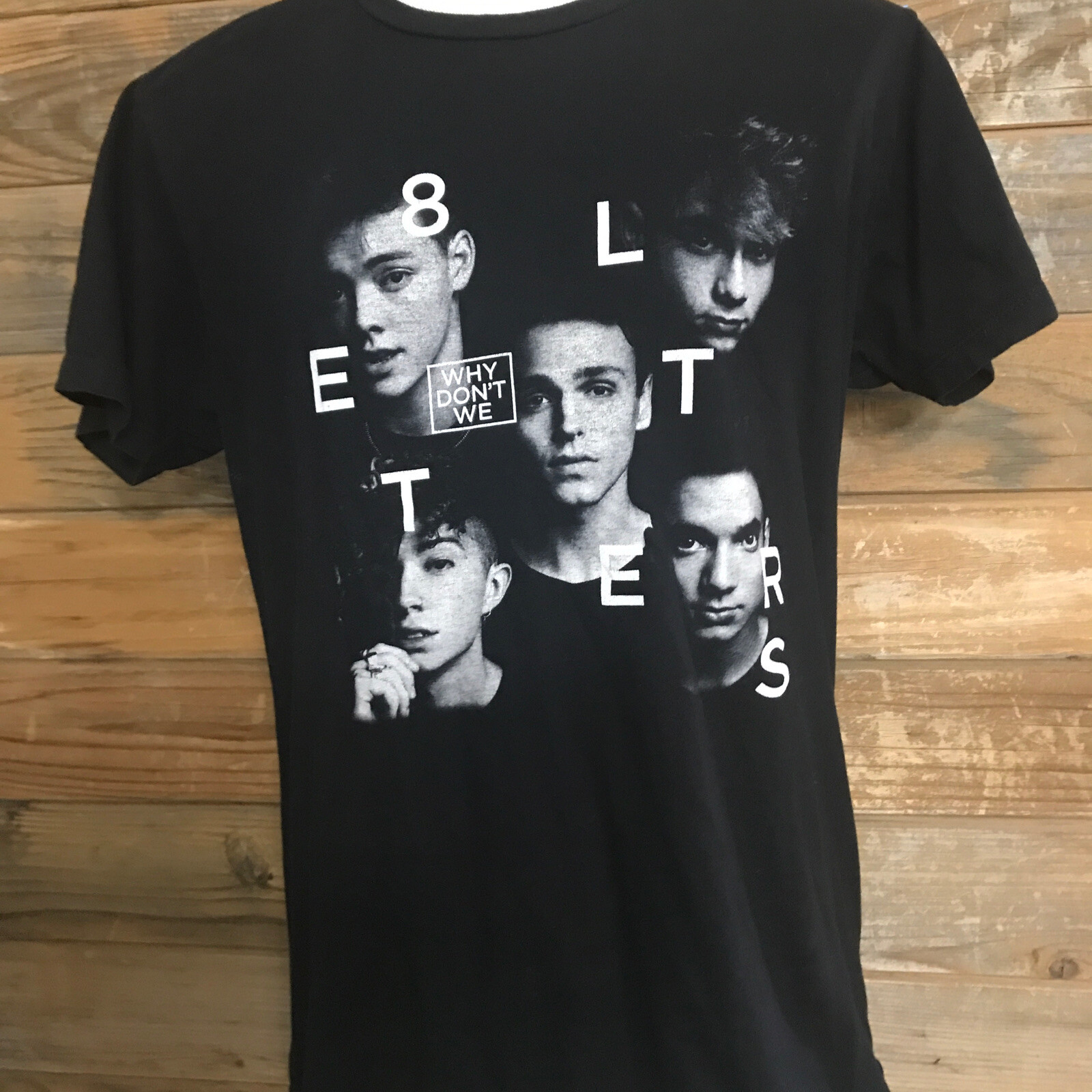 WHY DON'T WE- Pop Band 8 Letters Faces Photo T-shirt … - Gem