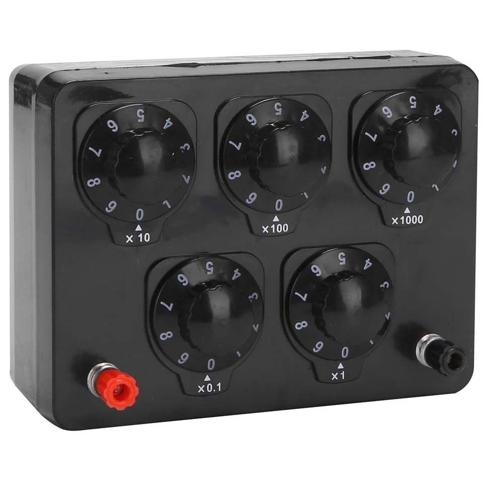 Black Resistance Box Iron Variable Decade Resistor Resistance Box 0 ...