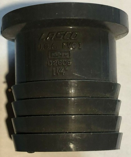 1-1/4" PVC Insert Plug for poly pipe ASTM D2609 1449-012 NSF-pw LASCO ...