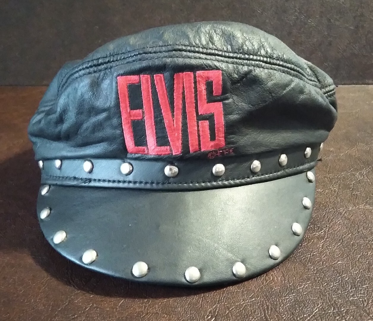 Elvis Leather Biker Cap Genuine Leather - Gem