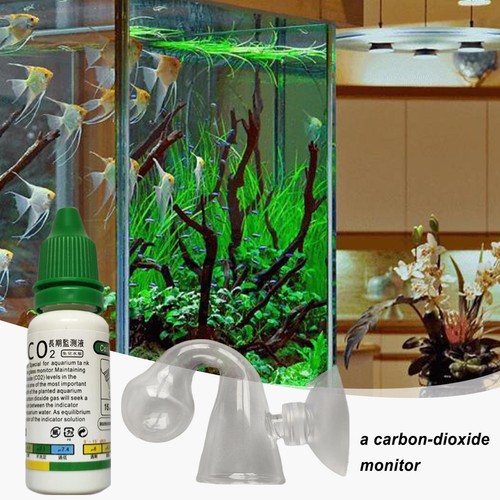 Aquatics Co2 Drop Checker Solution Fish Tank Test CO2 Kit Aquatic Co2 ...