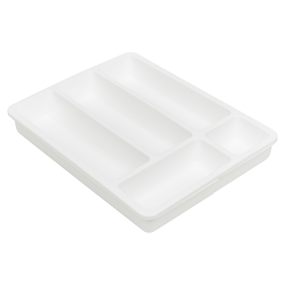 Extendable Plastic Cutlery Drawer Tray Kitchen Organiser Utensil ...