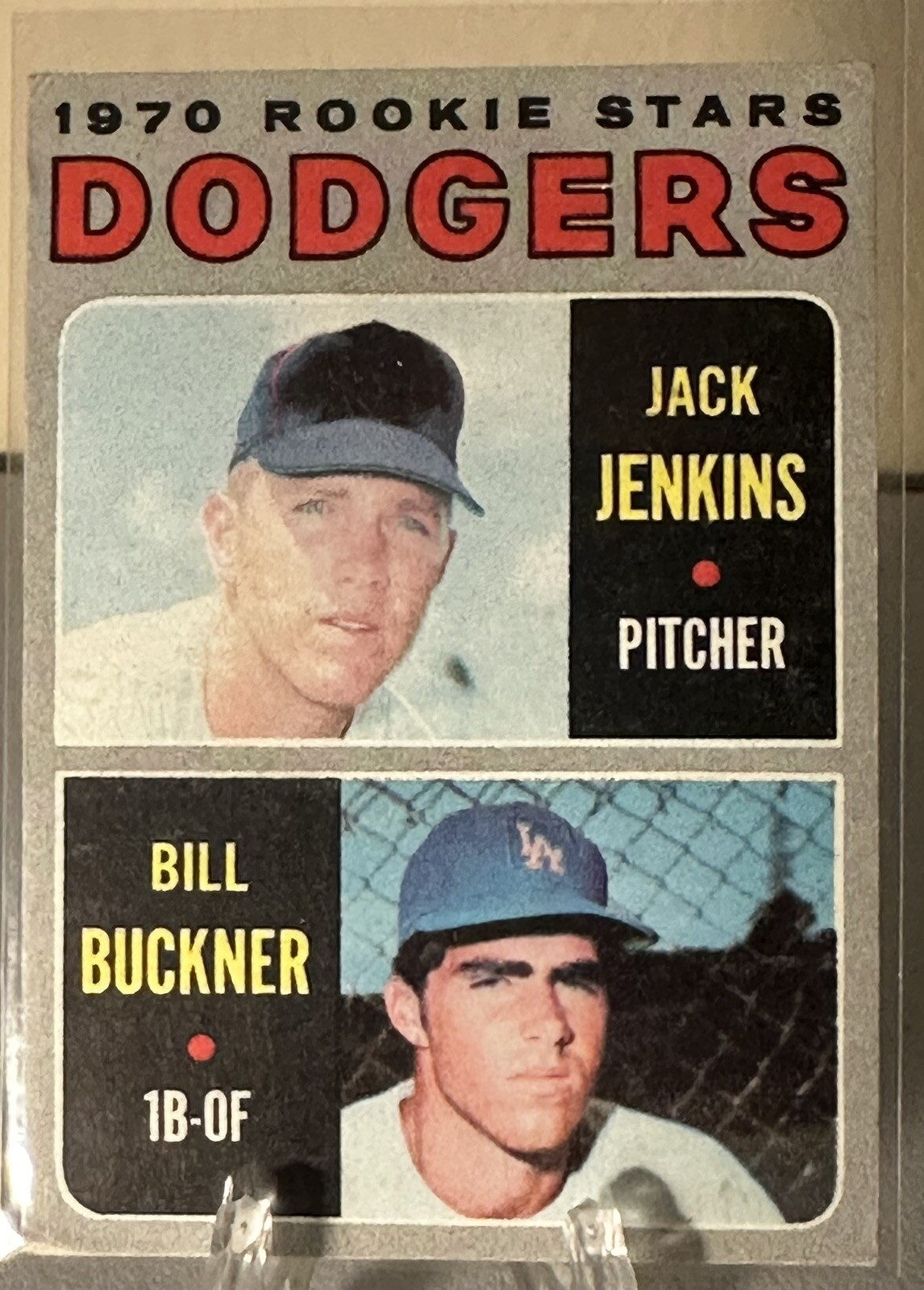 1970 Topps #286 Dodgers 1970 Rookie Stars (Jack Jenkins / Bill Buckner ...