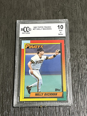 1990 Topps Traded Wally Backman #5T BCCG 10 | eBay